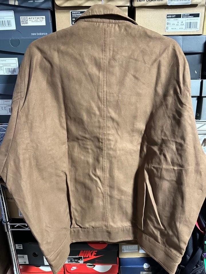 International Gallery BEAMS Faux Suede Big Blouson Jacket L Mint | eBay