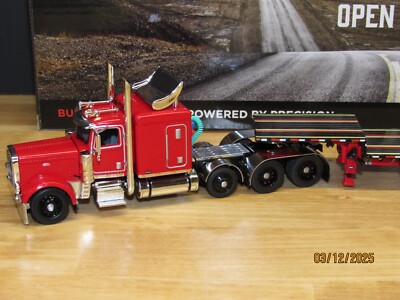 DCP PETERBILT 389 TRI AXLE W/ 63" FLAT TOP SLEEPER & TRANSCRAFT STEP ...