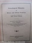 1925 ANTIQUE GENEALOGICAL Minns & Families HANCOCK Parker CUNNINGHAM ...