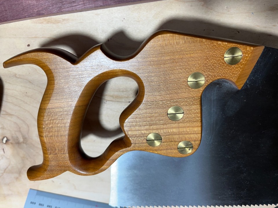 Bad Axe, Matched Pair 22" D8 Hand Saws, 10 PPI Cross Cut and 7 PPI Rip ...