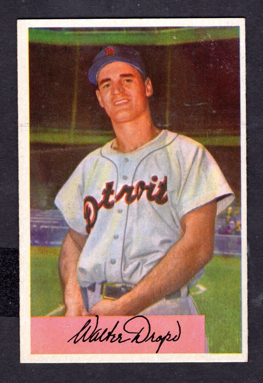 1954 BOWMAN WALT DROPO CARD NO:7 NEAR MINT CONDITION | eBay