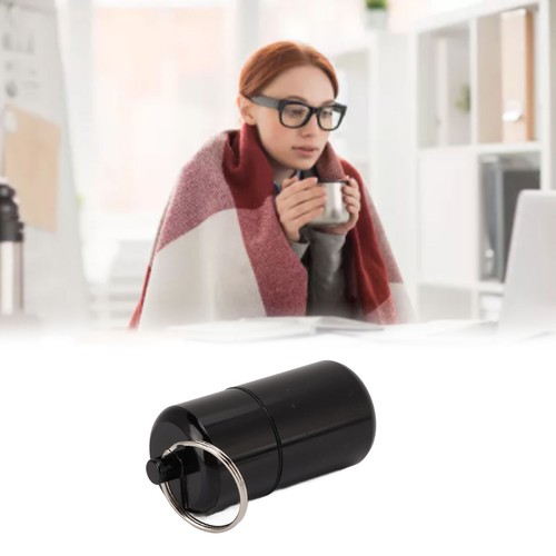 Aluminum Keychain Tablet Storage Box with Hanging Ring Waterproof ...