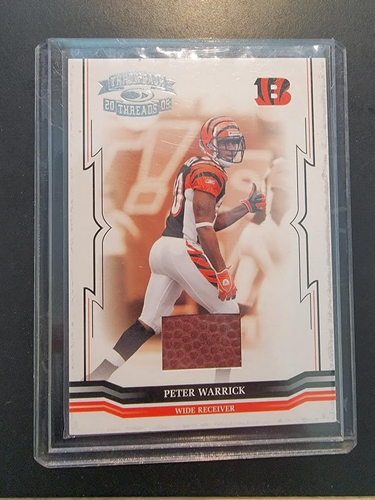 2005 Donruss Throwback Threads - Footballs #31 Peter Warrick /275 (MEM ...