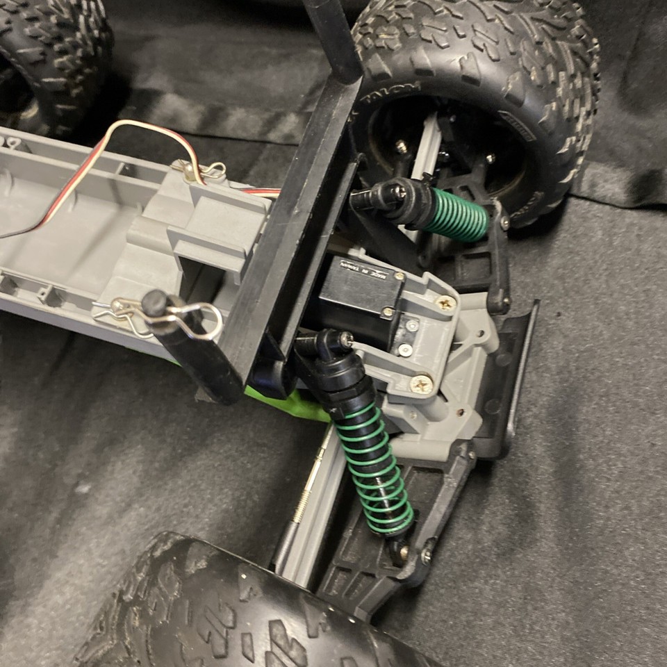 Traxxas Stampede 2wd 1/10 Slider/Roller Brushed/VXL Used Green Monster ...