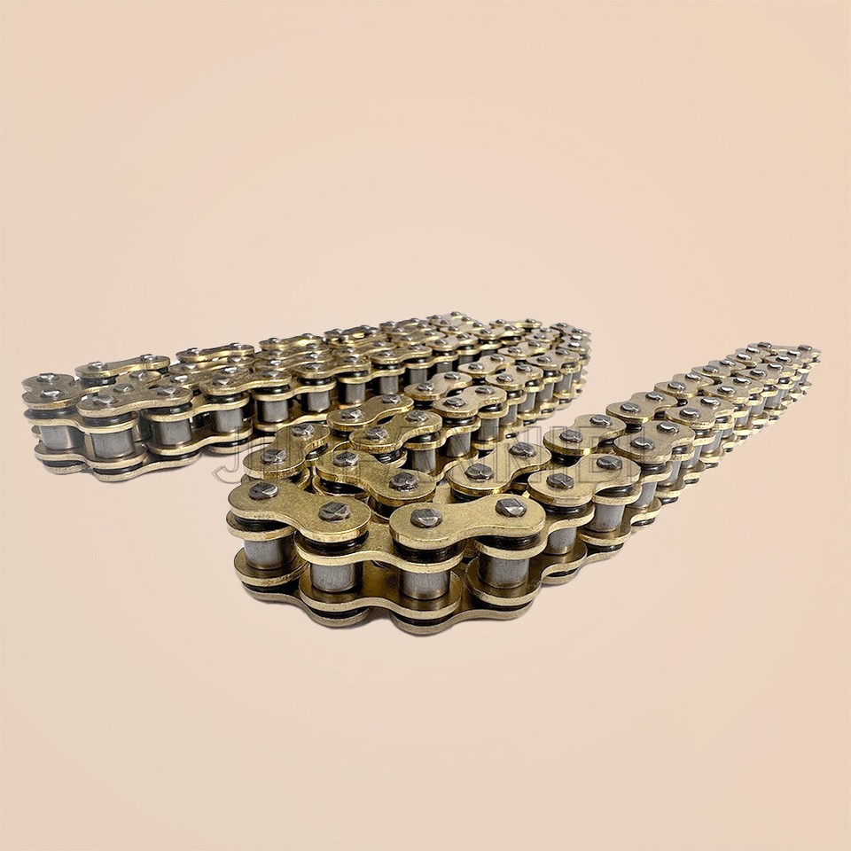 Gold 420 X-Ring Chain 130 Links With Connecting Master Link for Honda ...
