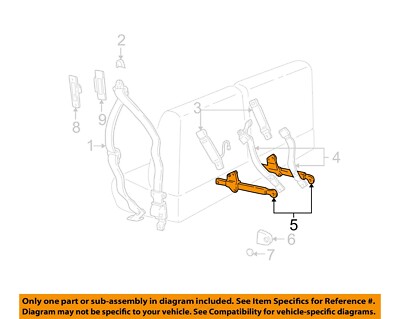 FORD OEM 95-05 Explorer Sport Trac Front Seat Belts-Support ...