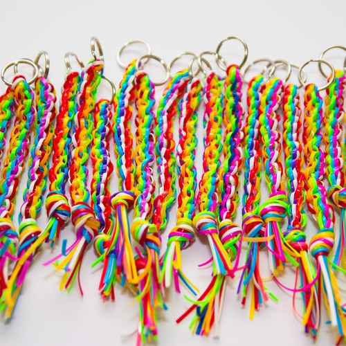 100pcs Plastic Landyard String, 1m Gimp Boondoggle Cord for Crafts ...