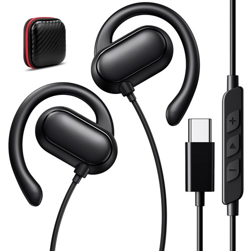 USB C Headphones Wired Over Ear Earbud for Apple iPhone 16 15 Pro Max ...