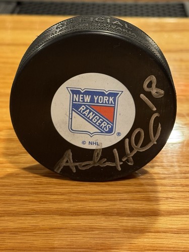 New York Rangers - Adam Hall Signed Puck | eBay