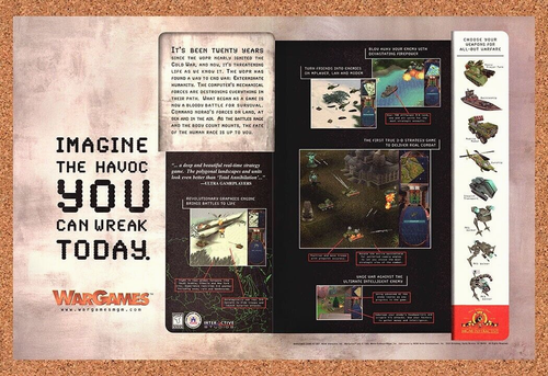 WarGames PC Original 1997 Print Ad Authentic Coleco Tactical Video Game ...