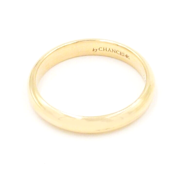 New 14k Yellow Gold byChance 3 mm Thick/Wide Wedding Band/Ring Size 4. ...