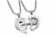 His and Hers Stainless Steel I Love You Heart Lock & Key Couple Pendant ...