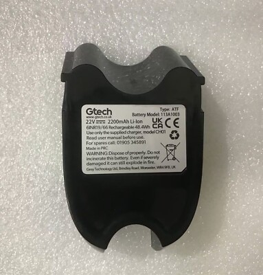 113A1003 - New Genuine 2200mAh Battery for Gtech Multi Handheld MK1 ...