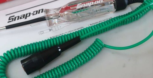 Snap On Circuit Tester 3-19.99V DC, Clear handle, 4 Colors CORDS to ...