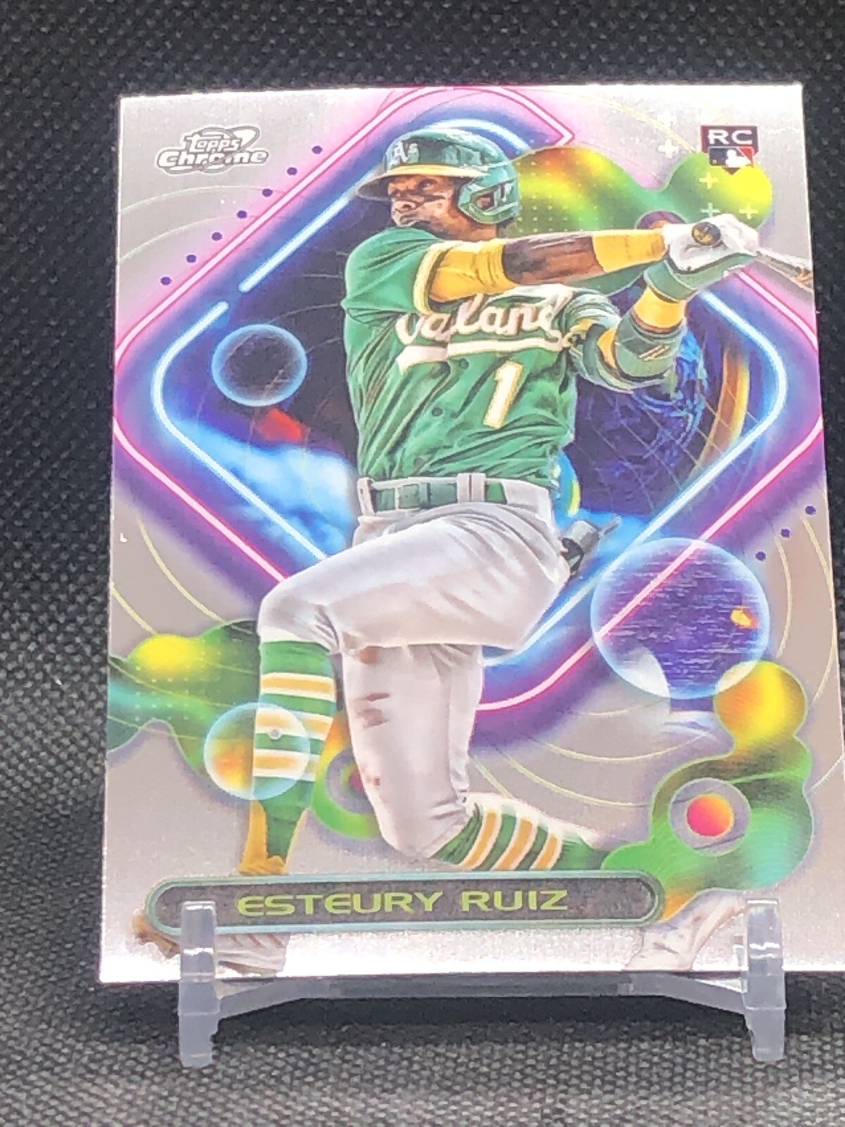 2023 Esteury Ruiz Topps Cosmic Chrome Rookie RC #163 Oakland Athletics ...