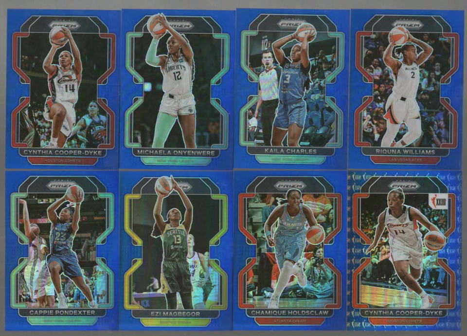 (26) DIFFERENT 2022 PANINI PRIZM WNBA BLUE PRIZM PARALLEL LOT /149 W ...