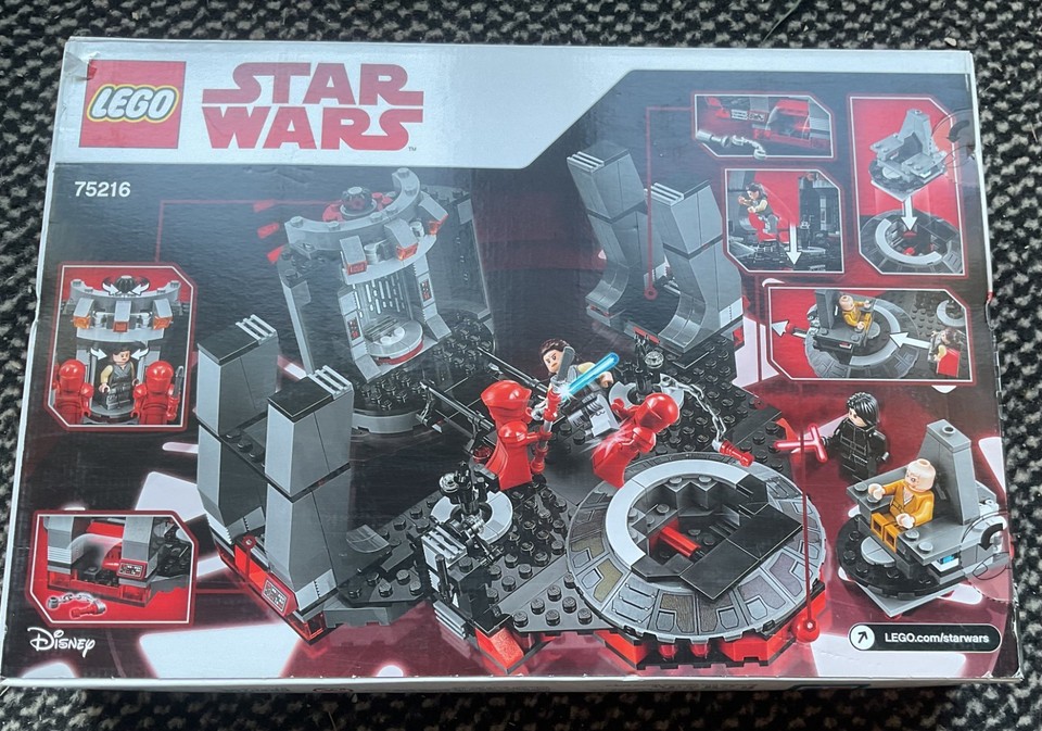 BOITE SET LEGO STAR WARS VAISSEAU 75216 Snoke’s Throne Room salle du ...