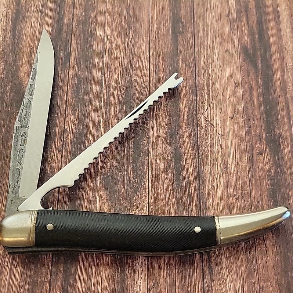 IMPERIAL HAMMER BRAND FISH SCALER Knife Made In USA 5 1/8" Closed NEAR ...