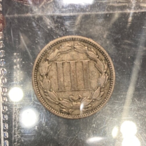 1865 United States Three Cent Nickel 3c - No Reserve - Very Nice Coin ...