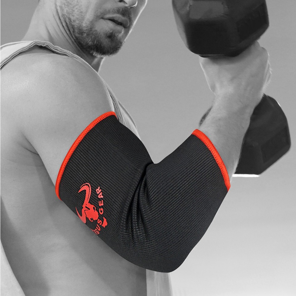 Weightlifting Elbow Wraps Sleeves Bandages Powerlifting Elbow Straps ...