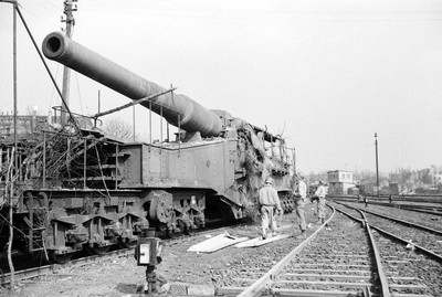 WW2 Photo WWII Captured German Railway Gun Germany 1945 World War Two ...