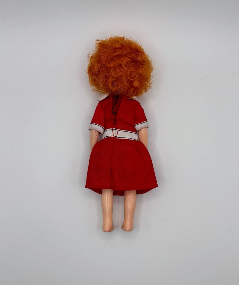 Vtg Knickerbocker 1982 Little Orphan Annie doll w/ red dress 6 inch ...