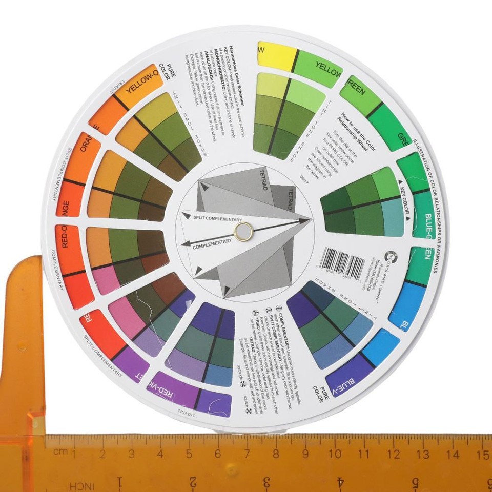 14cm Color Wheel Card Color Chromatic Circle Color Wheel Basic Color ...