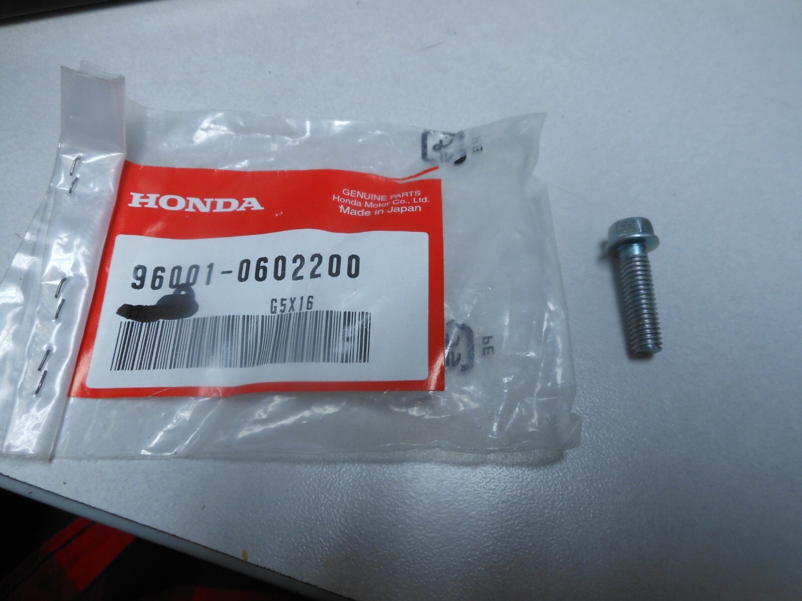 NOS Honda OEM 6X22 Flange Bolt 85 ATC200 83-88 ATC250 86 ATC350 96001 ...