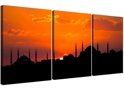 Islamic Istanbul Sunset Canvas Prints Set of 3 for your Bedroom | eBay UK