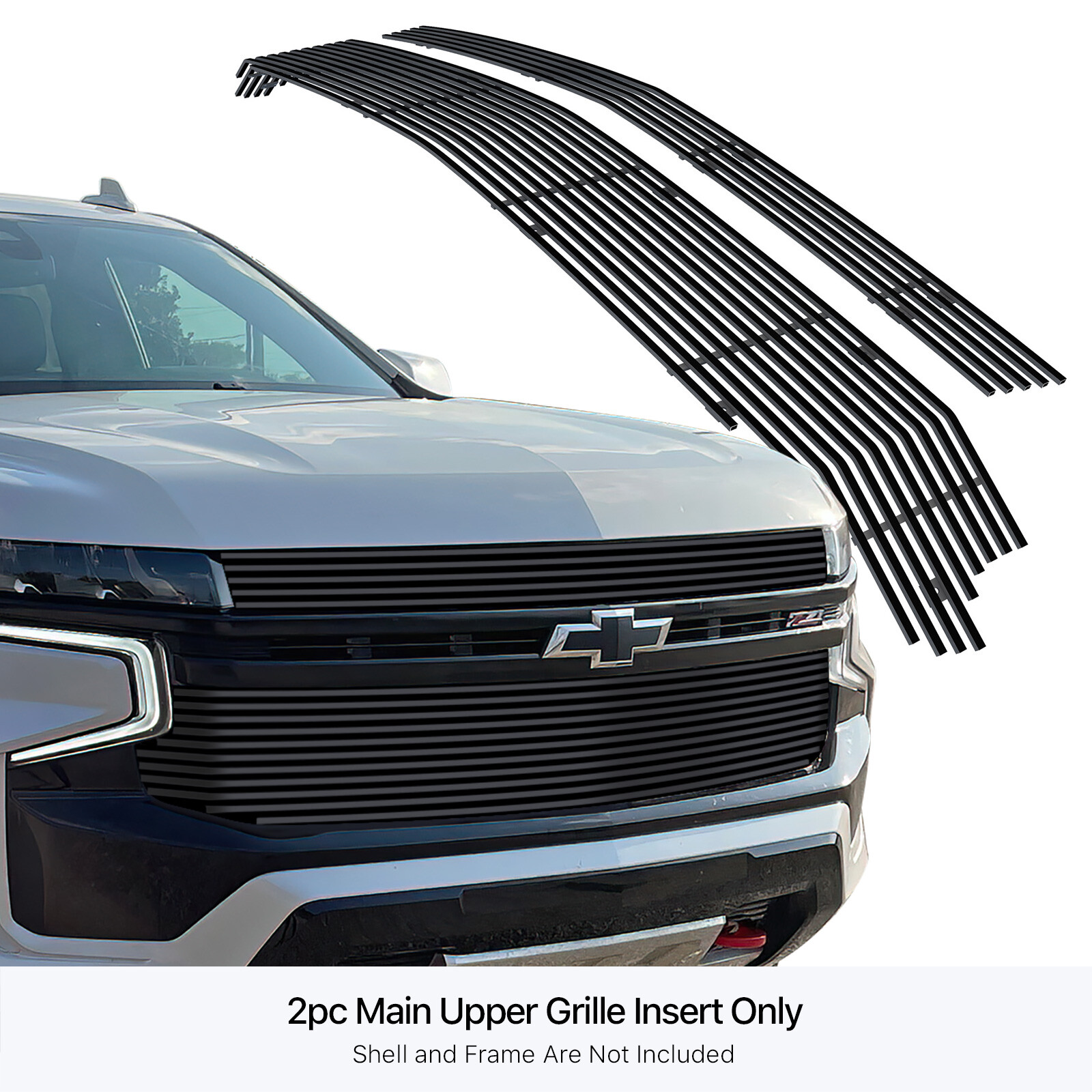 For 2021-2024 Chevy Tahoe LS/Z71 Main Upper Stainless Black Billet ...