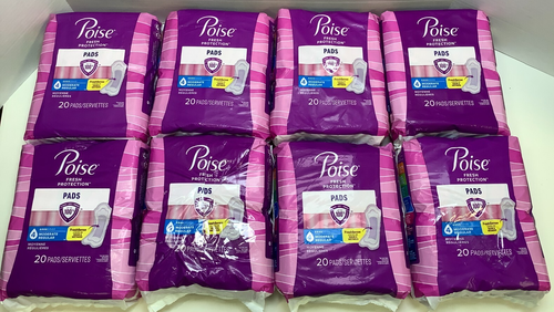 Poise Fresh Protection Pads, #4 Moderate Regular, 160 Total Pads ...