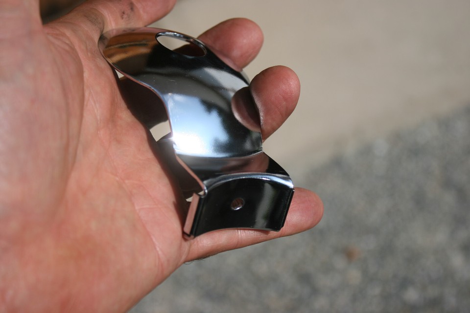 Sun Super Tach II Tachometer CHROME Curved Column Mounting Bracket ...