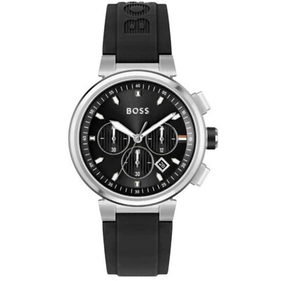 Hugo Boss Men's One Black Dial Watch - 1513997 | eBay