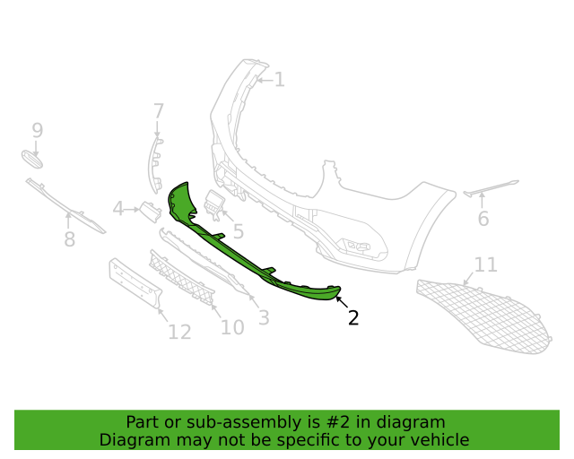 Mercedes Benz Genuine GLE 350 GLE 450 2020-2023 Front Bumper Trim OE ...