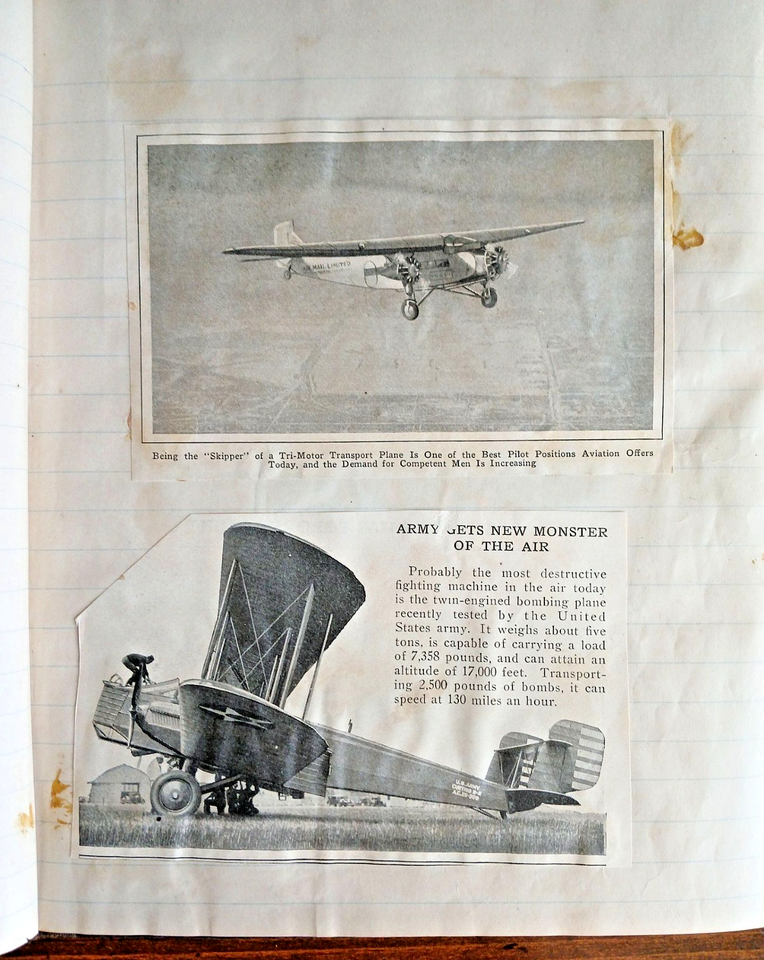 1920s Personal Scrapbook of Various Aviation from North Carolina | eBay