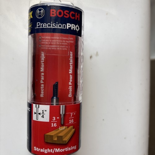Bosch Precision Pro 3/16" x 7/16" Single Flute Straight Router Bit ...