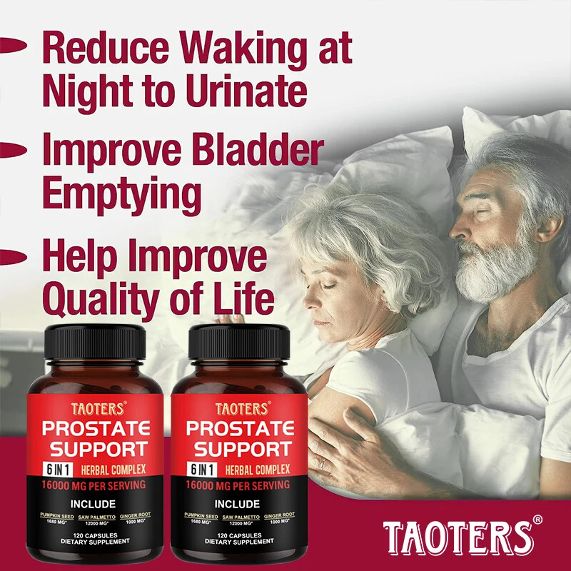 Prostate Support - 120 Capsules Hair Loss Urinary Tract Prostate Health ...
