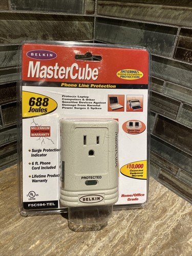 Belkin Master Cube Phone Line Protection Home/Office Grade 688 Joules ...