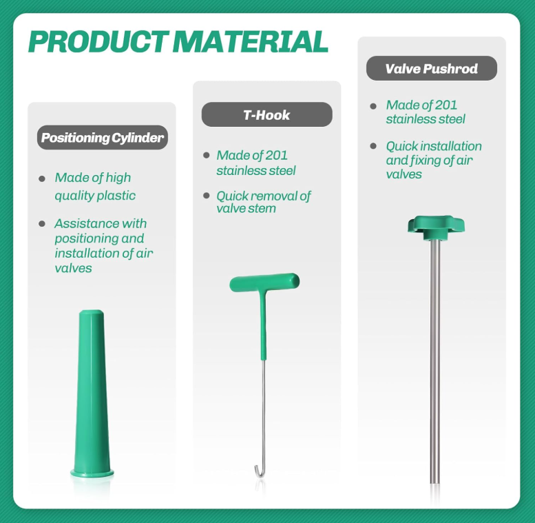 Tire Valve Stem Core Quickly Replacement Tool Kit,Perfect Tool for ...