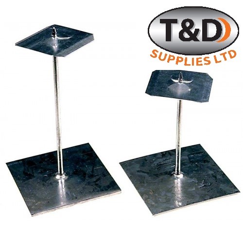 62mm Insulation Stick Pins with Washers - Box of 100 Self-Adhesive Duct ...