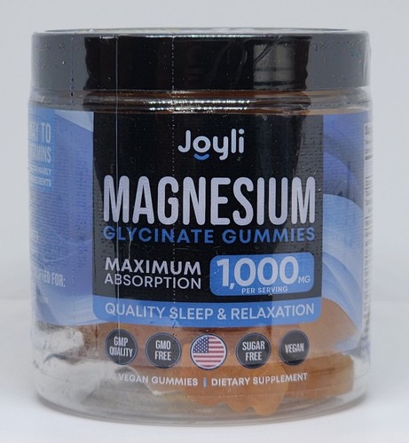 Joyli Maximum Absorption Magnesium Glycinate 1000Mg 60 Gummies New Exp ...
