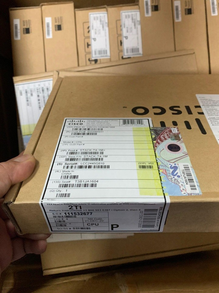 Cisco STACK-T4-1M Stacking Cable 1M FOR Catalyst 9200L Stack Module | eBay