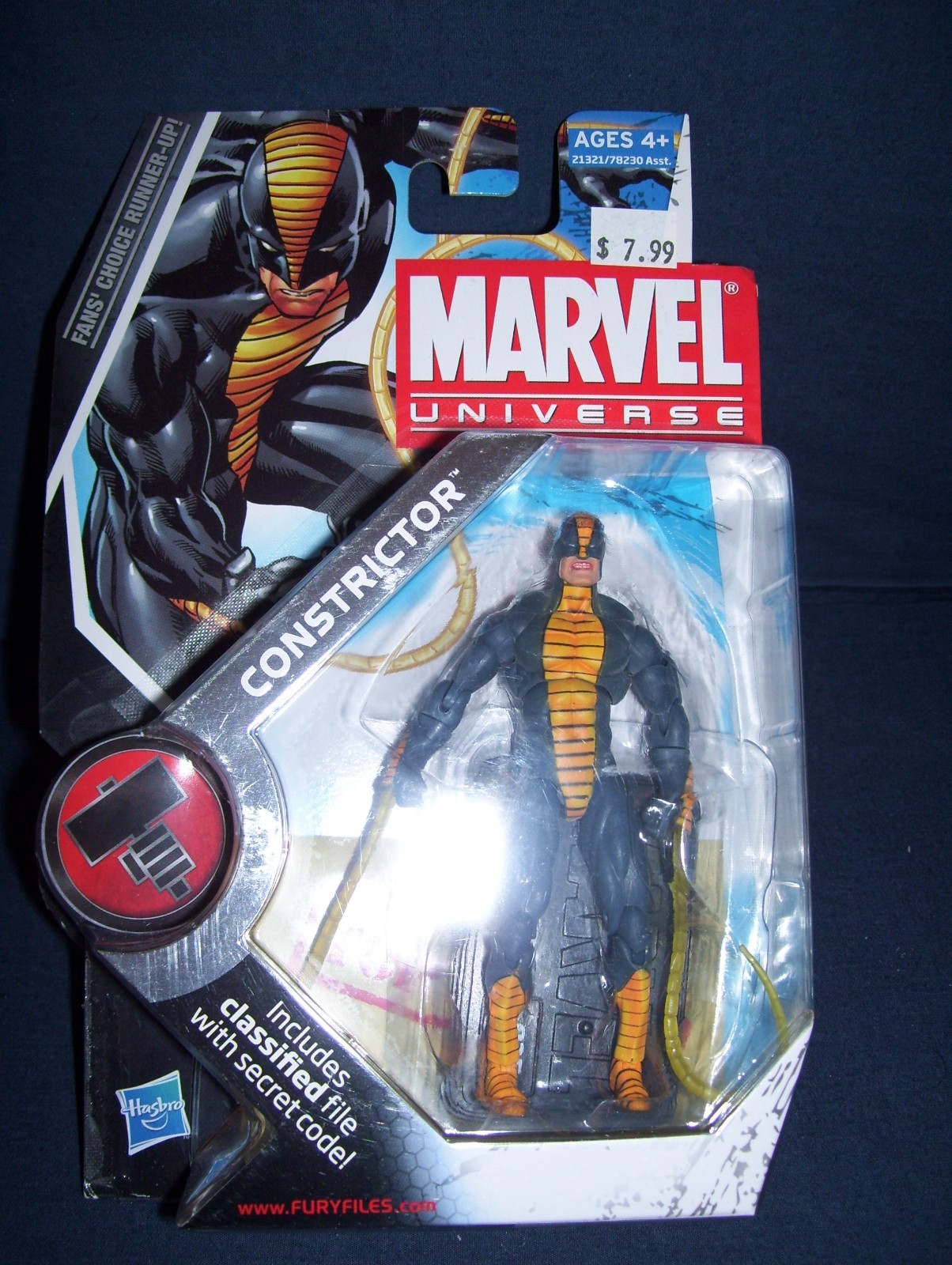Marvel Universe Constrictor 3 3/4 Action Figure #25 Series 2 Hasbro NIB ...