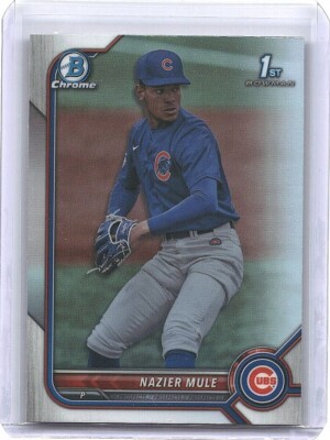2022 Bowman Draft Chrome Nazier Mule 1st Bowman REFRACTOR #BDC-77 ...