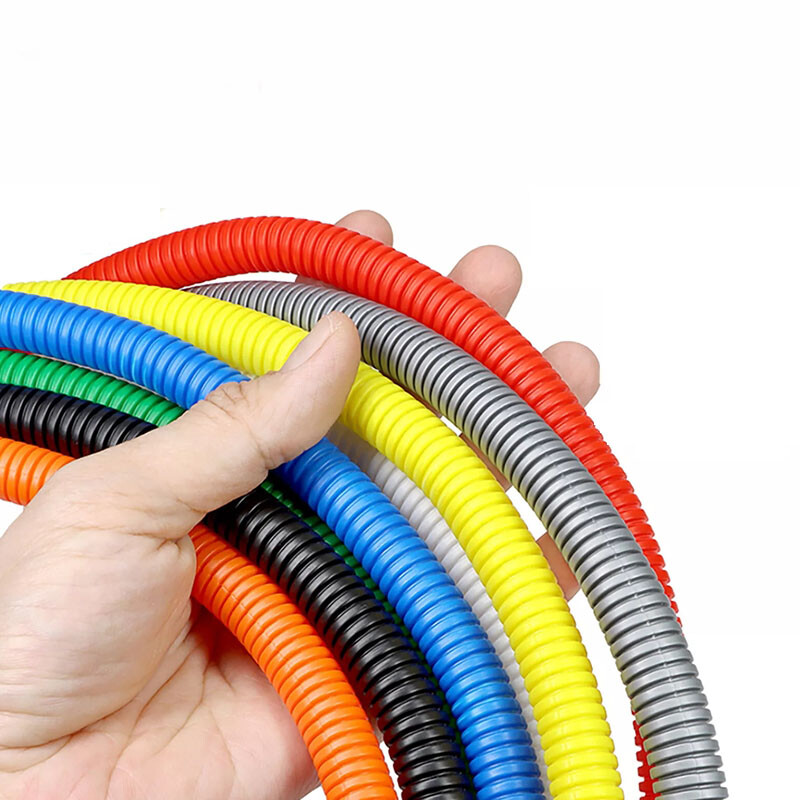 1-5m Split Loom Tubing Auto Home Electrical Wiring Sleeve Conduit Cable ...