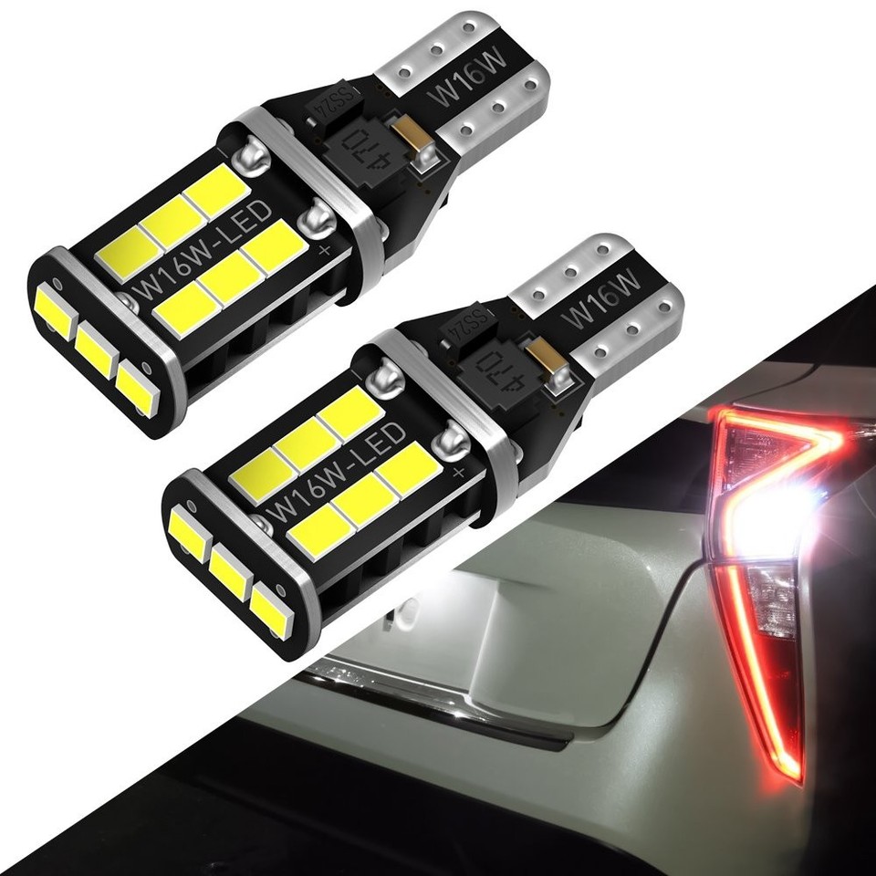 For Car Rear T15 LED Backup Reverse Light 912 921 W16W Super Bright ...