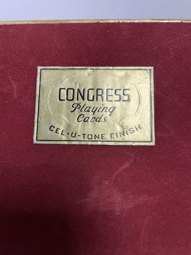 Vintage CONGRESS Playing Cards Birds 2 Full Decks Cel-u-tone Finish | eBay
