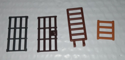 LEGO DOOR 1X4X6 BARRED W/STUD/lock(1 PCS) 60621 brown,92589 dk silver,2 ...