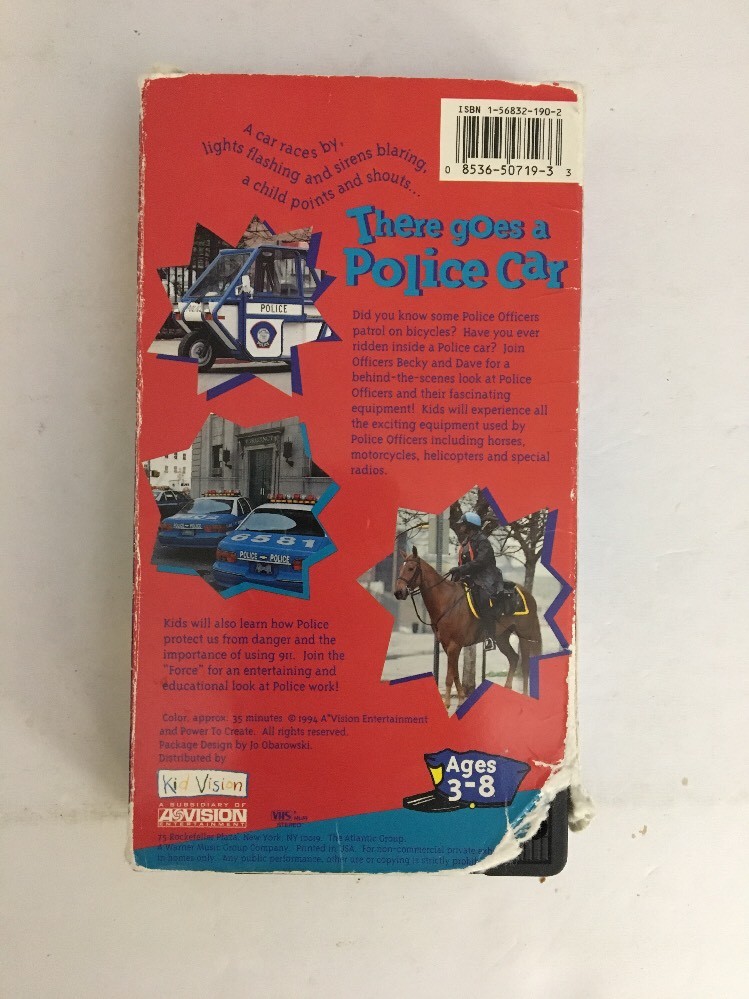 There Goes a Police Car(VHS 1994)TESTED-RARE VINTAGE COLLECTIBLE- SHIPS ...