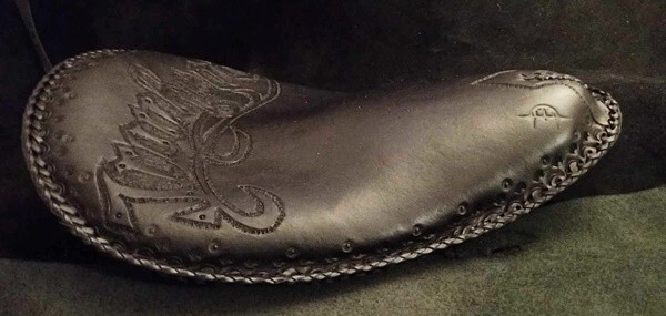 Custom Tooled Leather Chopper Bobber Hardtail Ironhead Solo Seat ...